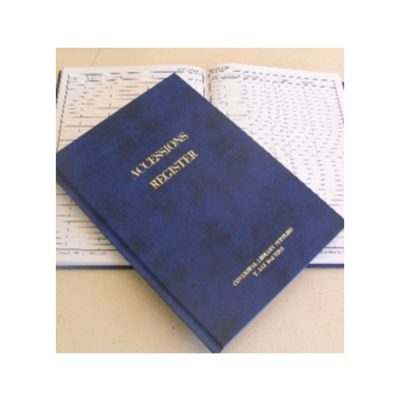 Accession Register - Hardcover | Coverseal Library Supplies